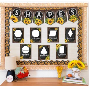 PRINTABLE Shape Posters and Charts | Sunflower Farmhouse Classroom ...