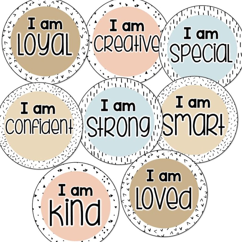 Affirmation Cards Printable Affirmation Station Mirror Cards Neutral ...