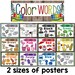 PRINTABLE Color Posters Pack Nature Classroom Decor Colors Posters ...