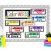 PRINTABLE Color Posters Pack Black and White Classroom Decor Black and ...