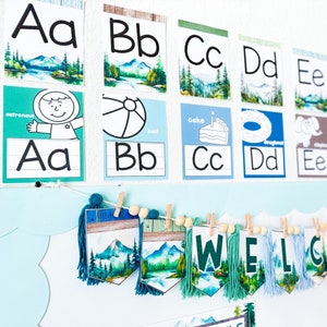 Nature Classroom Decor Bundle Nature Classroom Theme Mountain Classroom ...