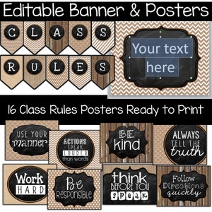 Farmhouse Neutral Classroom Decor Bundle Classroom Bulletin Board ...