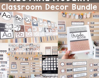 Neutral Boho Classroom Decor Motivational Quote Posters Display - Etsy