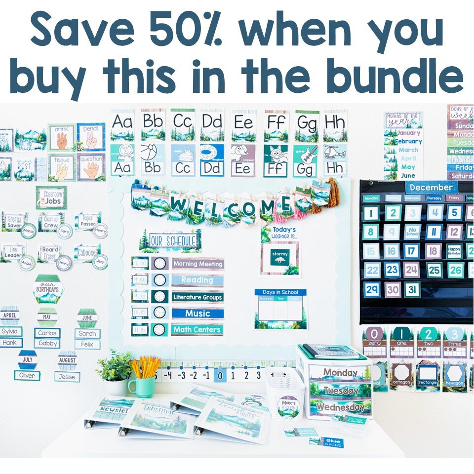 Nature Classroom Teacher Tool Box Labels Nature Classroom Decor Teacher ...