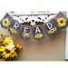 Editable Bunting Bulletin Board Banner Letters Sunflower Farmhouse ...