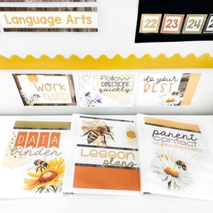 Honey Bee Themed Classroom Decor Bundle Classroom Bulletin Board ...