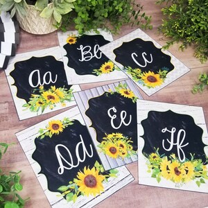 Alphabet Posters for the Classroom | Sunflower Farmhouse Classroom ...