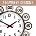 Cow Print Farmhouse Clock Label Numbers in 5 Minute Intervals ...