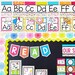 Alphabet Posters With Pictures for the Classroom Confetti Rainbow ...
