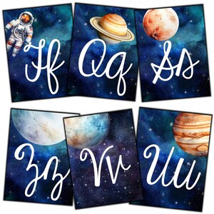 Cursive and Print Alphabet Posters for the Classroom Space Classroom ...