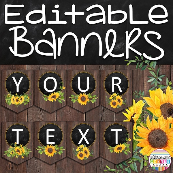 Sunflower Bunting - Etsy UK