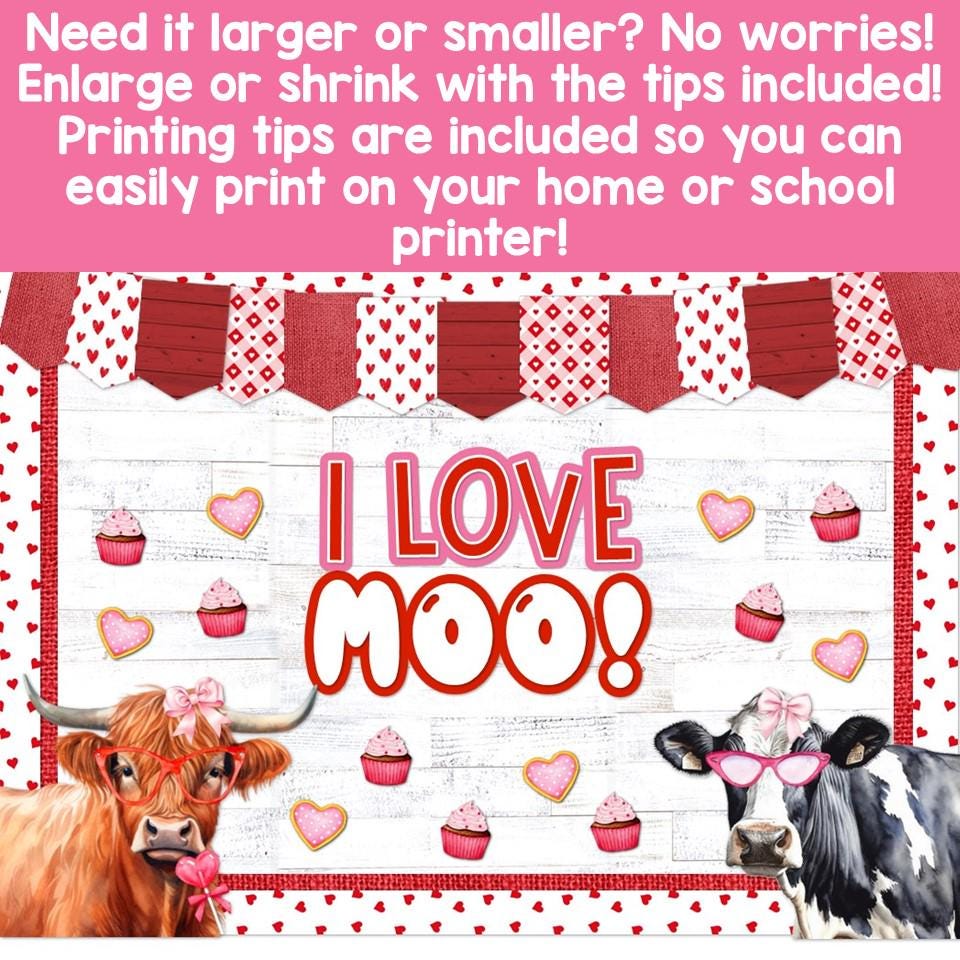 Valentine's Day Bulletin Board Kit | February Bulletin Board CUTE ...