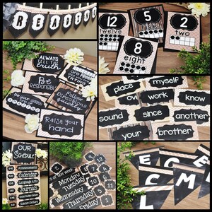Farmhouse Neutral Classroom Decor Bundle Classroom Bulletin Board ...