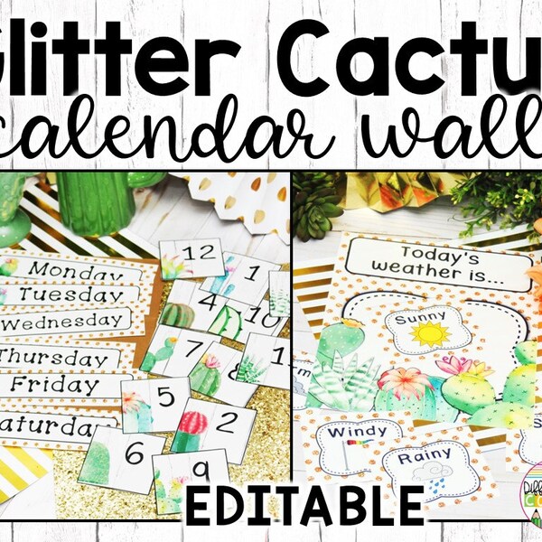 Cactus Classroom Decor - Etsy