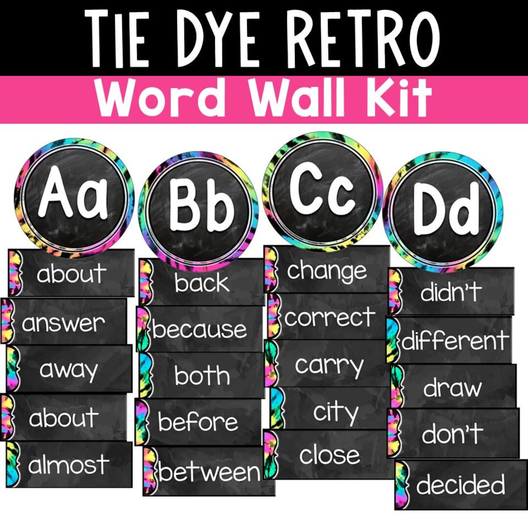 Classroom Word Wall Display Editable Colorful Classroom Decor Word Wall ...