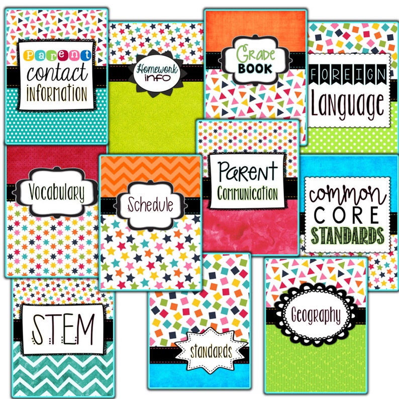 Editable Binder Covers and Spines Sunflower Farmhouse Classroom Decor ...