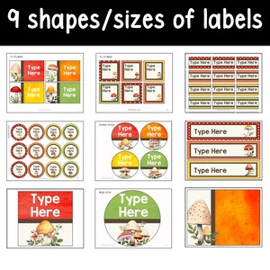 Editable Mushroom Classroom Labels Mushroom Retro Classroom Decor ...