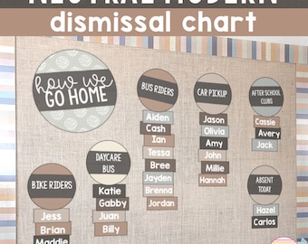 Retro How We Go Home Dismissal Chart Template How We Go Home Bulletin ...
