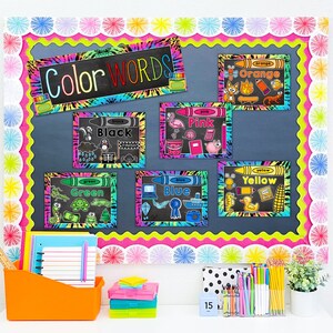 PRINTABLE Color Posters Pack | Tie Dye Retro Classroom Decor | Retro ...