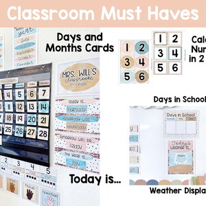 Neutral Boho Classroom Decor Bundle Neutral Classroom Theme Calming ...