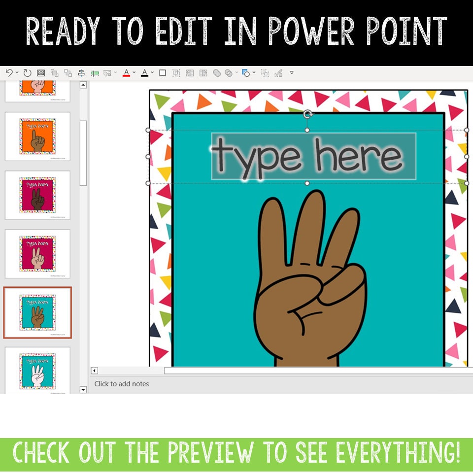 Classroom Hand Signal Posters Confetti Rainbow Classroom - Etsy