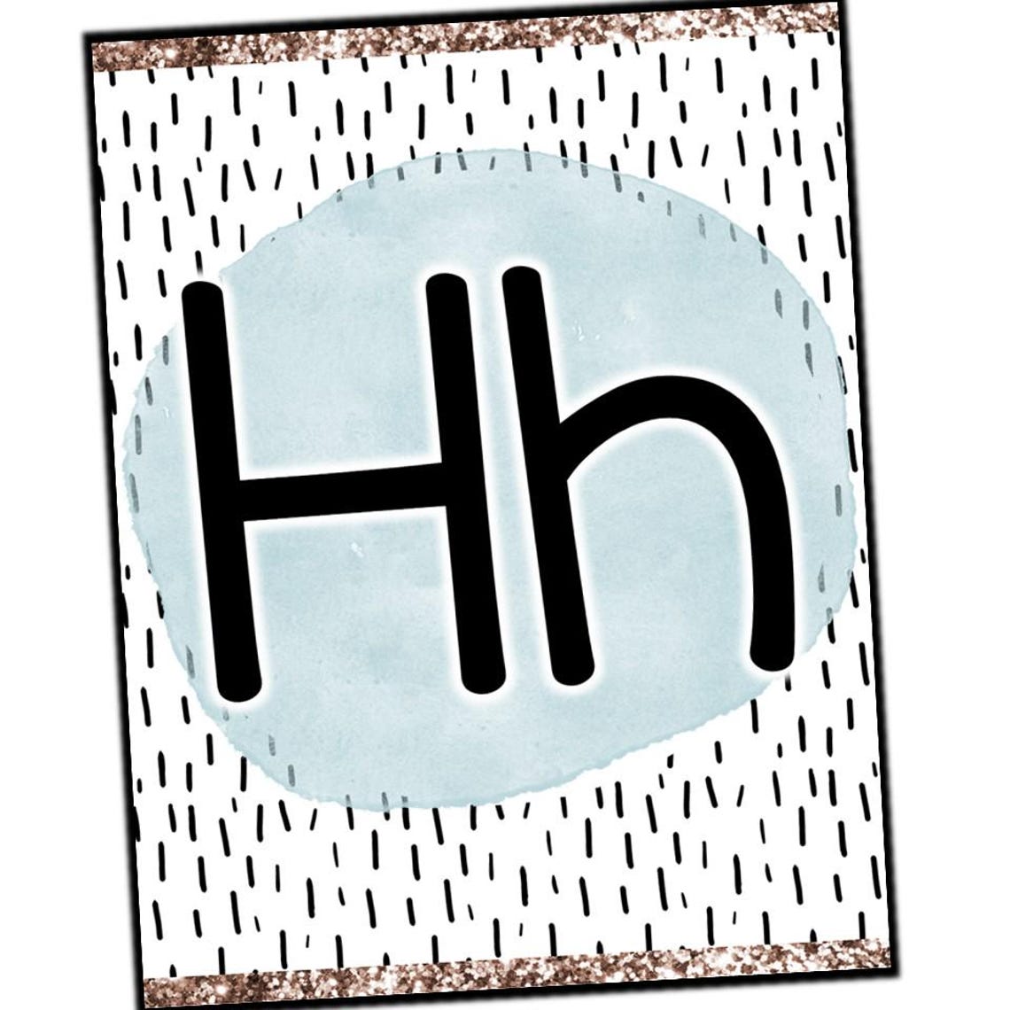 Alphabet Posters With Pictures for the Classroom | Neutral Boho ...