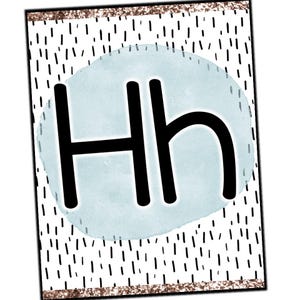 Alphabet Posters With Pictures for the Classroom | Neutral Boho ...