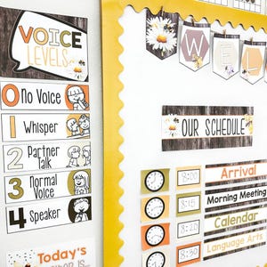 Honey Bee Themed Classroom Decor Bundle Classroom Bulletin Board ...