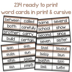 Classroom Word Wall Display Editable Neutral Boho Classroom Decor Word ...