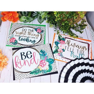 Editable Tropical Classroom Rules Posters Tropical Classroom Decor ...