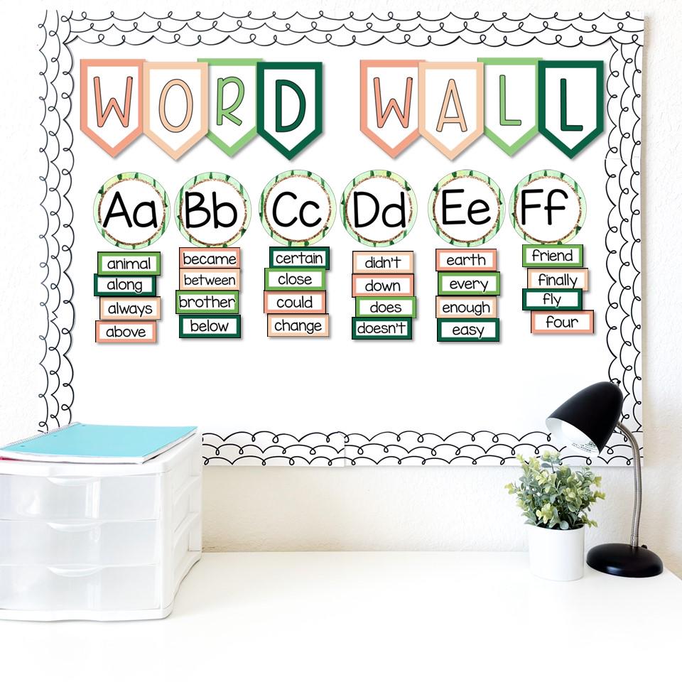 Classroom Word Wall Display Editable | Cactus Classroom Decor | Sight ...