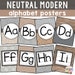 Alphabet Posters for the Classroom Neutral Boho Classroom Decor ...