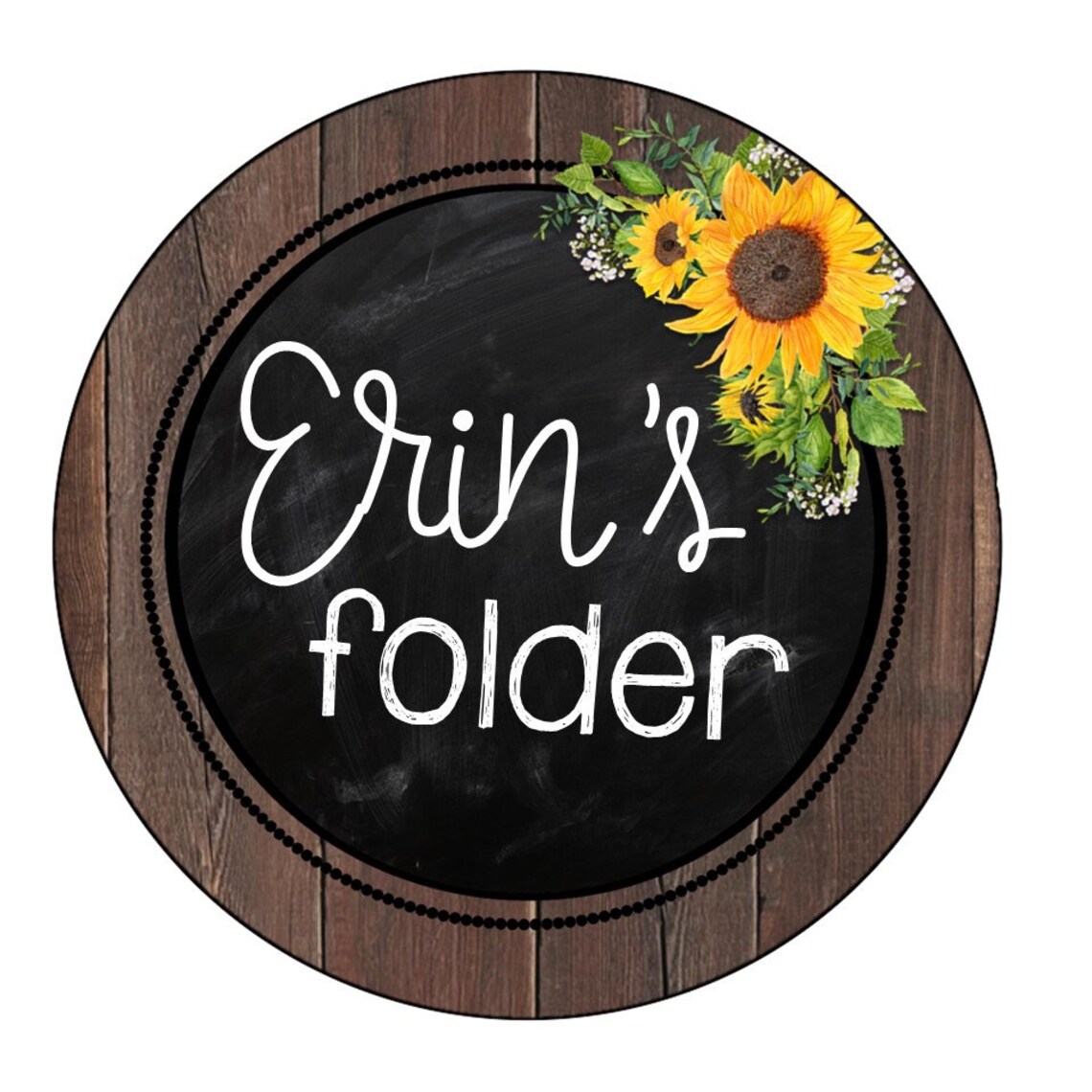 Editable Classroom Labels Sunflower Farmhouse Classroom Decor - Etsy