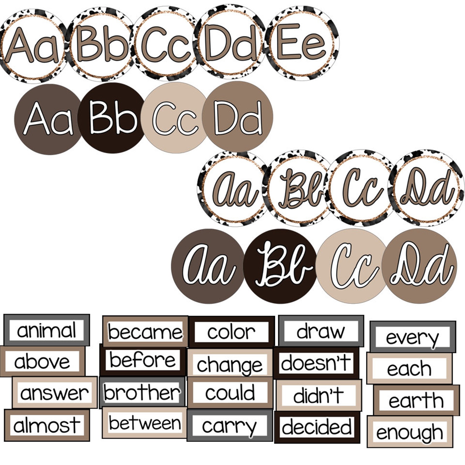 Classroom Word Wall Display Editable Neutral Boho Classroom Decor Word ...