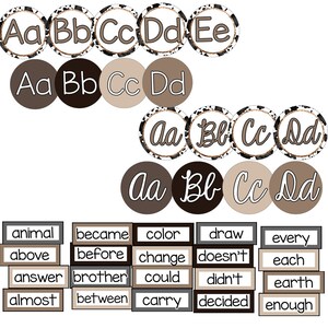 Classroom Word Wall Display Editable Neutral Boho Classroom Decor Word ...