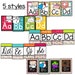 Alphabet Posters With Pictures for the Classroom Confetti Rainbow ...