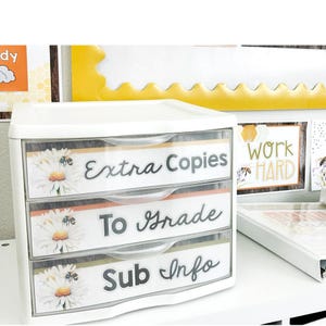 Editable Bee Classroom Labels Bee Themed Classroom Decor Classroom ...
