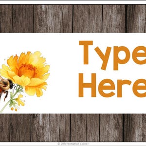 Editable Bee Classroom Labels Bee Themed Classroom Decor Classroom ...
