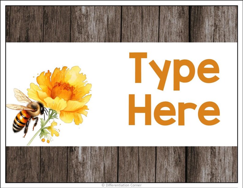 Editable Bee Classroom Labels Bee Themed Classroom Decor Classroom ...