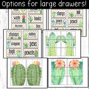 Cactus Teacher Tool Box Labels, Cactus Classroom Decor Teacher Toolbox ...