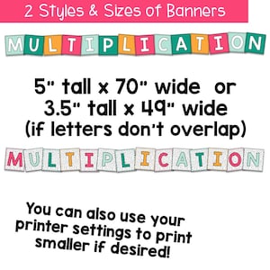 Multiplication Poster Times Tables Posters Skip Counting Display ...