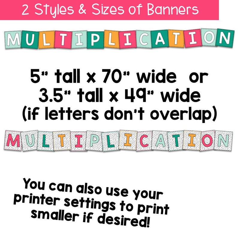Multiplication Poster Times Tables Posters Skip Counting Display ...