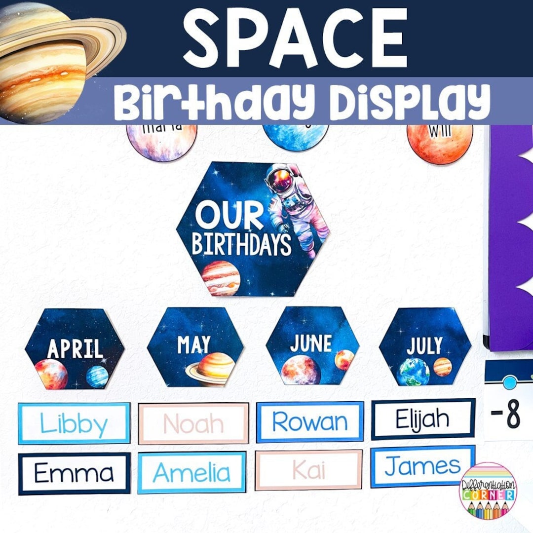 Space Classroom Birthday Display Space Classroom Decor Space Classroom ...