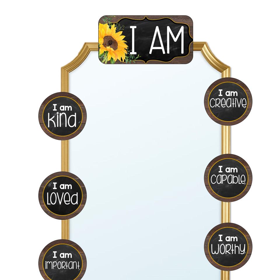 Affirmation Cards Printable Affirmation Station Mirror Cards Sunflower ...
