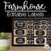 Farmhouse Neutral Teacher Tool Box Labels Farmhouse Neutral - Etsy