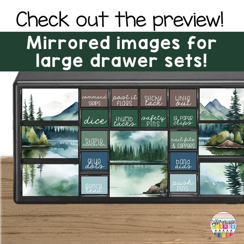 Nature Classroom Teacher Tool Box Labels Nature Classroom Decor Teacher ...