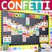 Confetti Rainbow Classroom Decor Bundle Classroom Bulletin Board ...