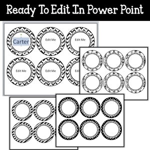 Editable Classroom Jobs Chart Template | Black and White Classroom ...