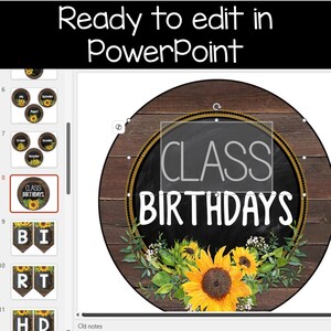 Classroom Birthday Display Farmhouse Classroom Decor Classroom Birthday ...
