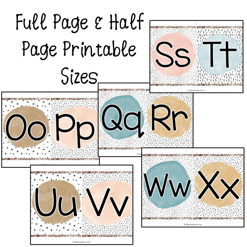 Alphabet Posters for the Classroom Neutral Boho Classroom - Etsy